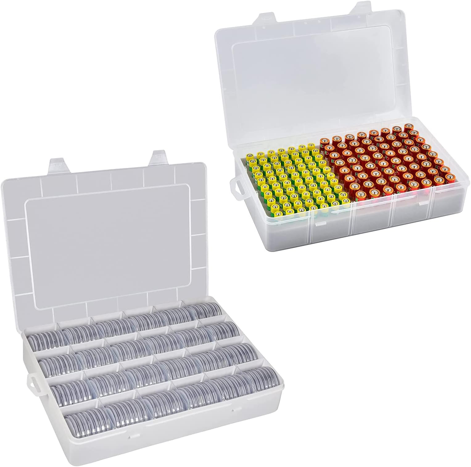 Amazon.com: Xuerdon Battery Storage Organizer Case, Battery Vault Box ...