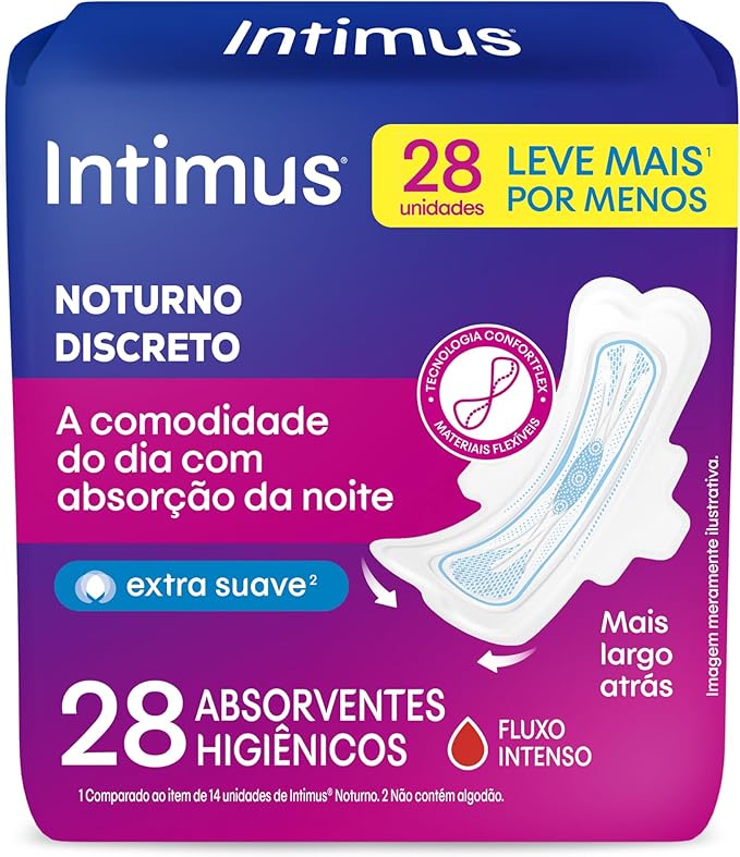 Absorvente Externo Dia & Noite, 28 Unidades, Intimus | Amazon.com.br