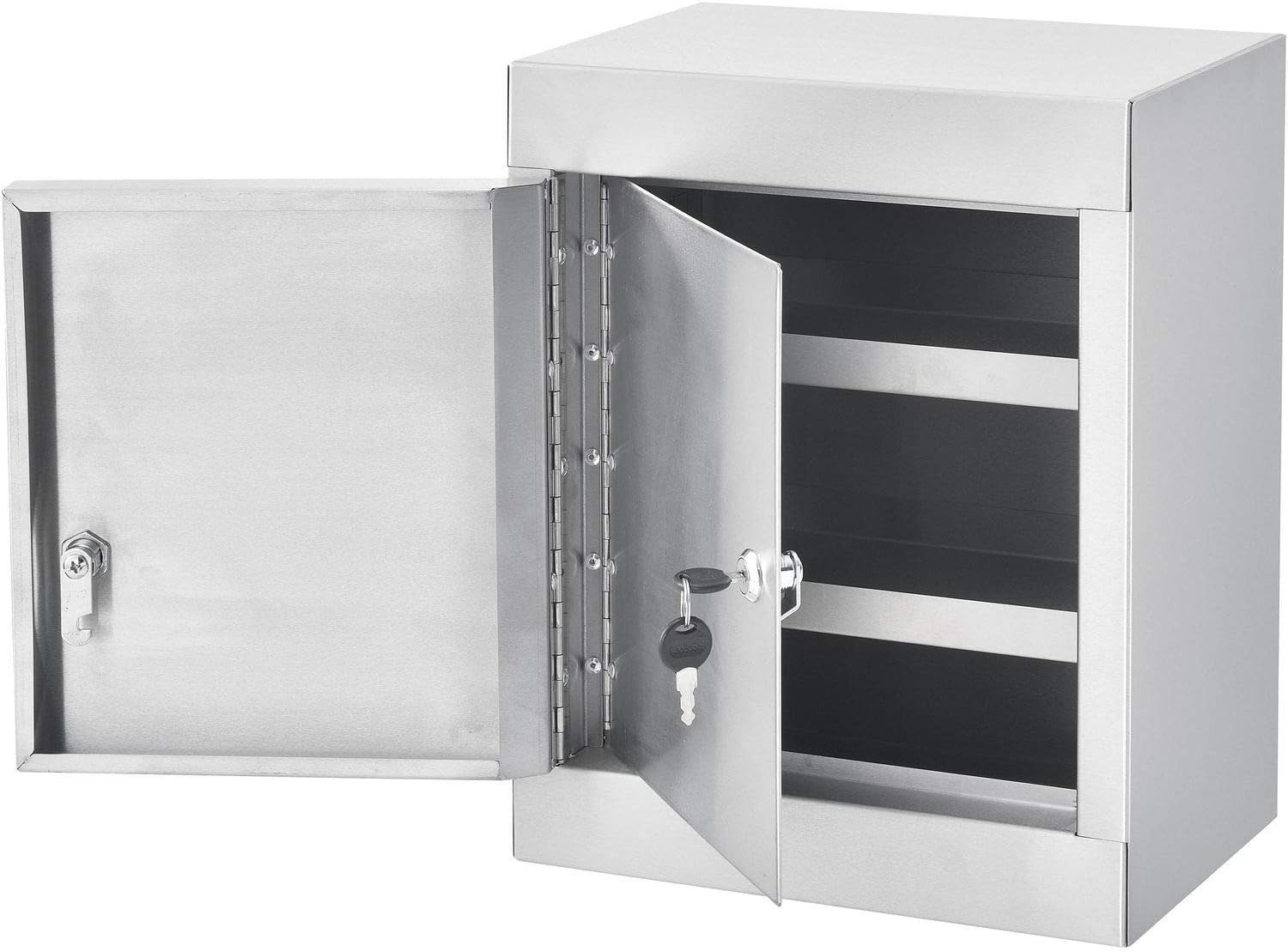 Amazon.com: Global Industrial Stainless Steel Small Narcotics Cabinet ...