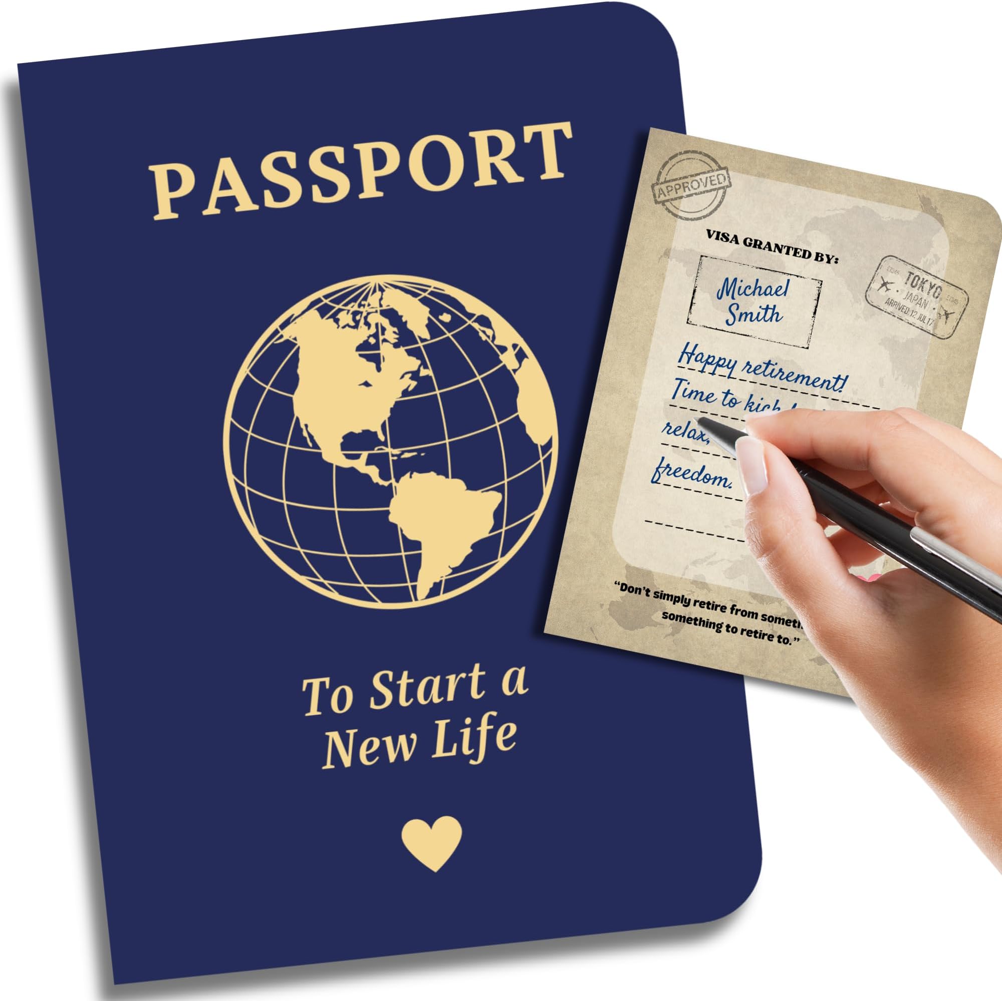 Amazon.com : EQUIK PRODUCTS Funny Gifts for Retirees | Fake Passport to ...