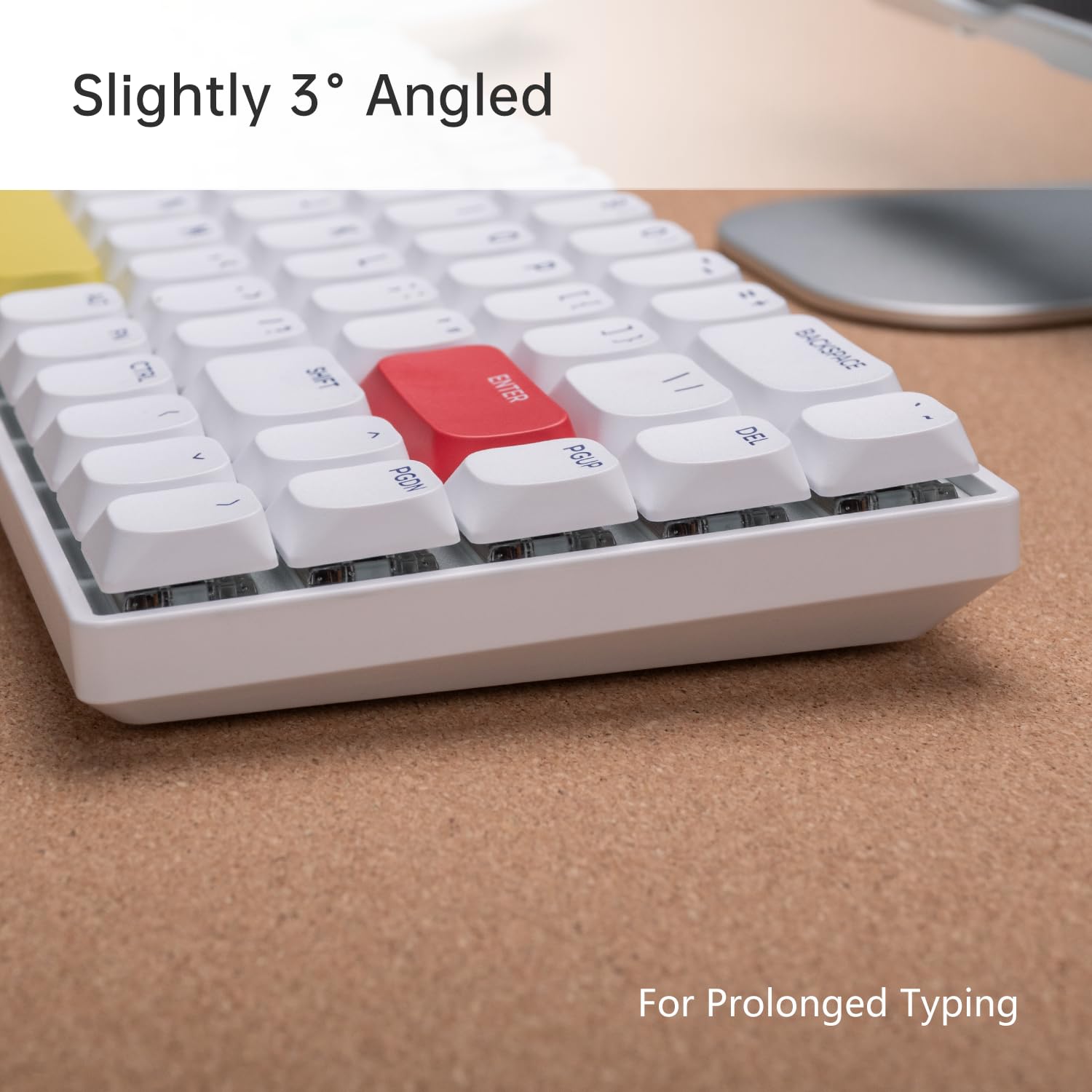 Snapklik.com : UKVEY 68 Key Low-Profile Mechanical Keyboard, Supports Multiple Devices, Tri-Mode ...