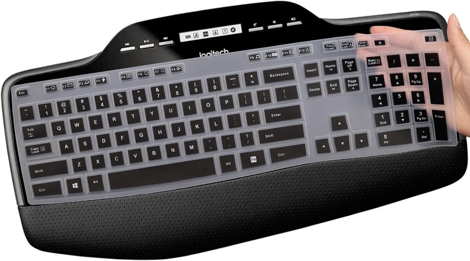 Amazon.com: CaseBuy Keyboard Cover Skin for Logitech MK710 MK710-RB ...