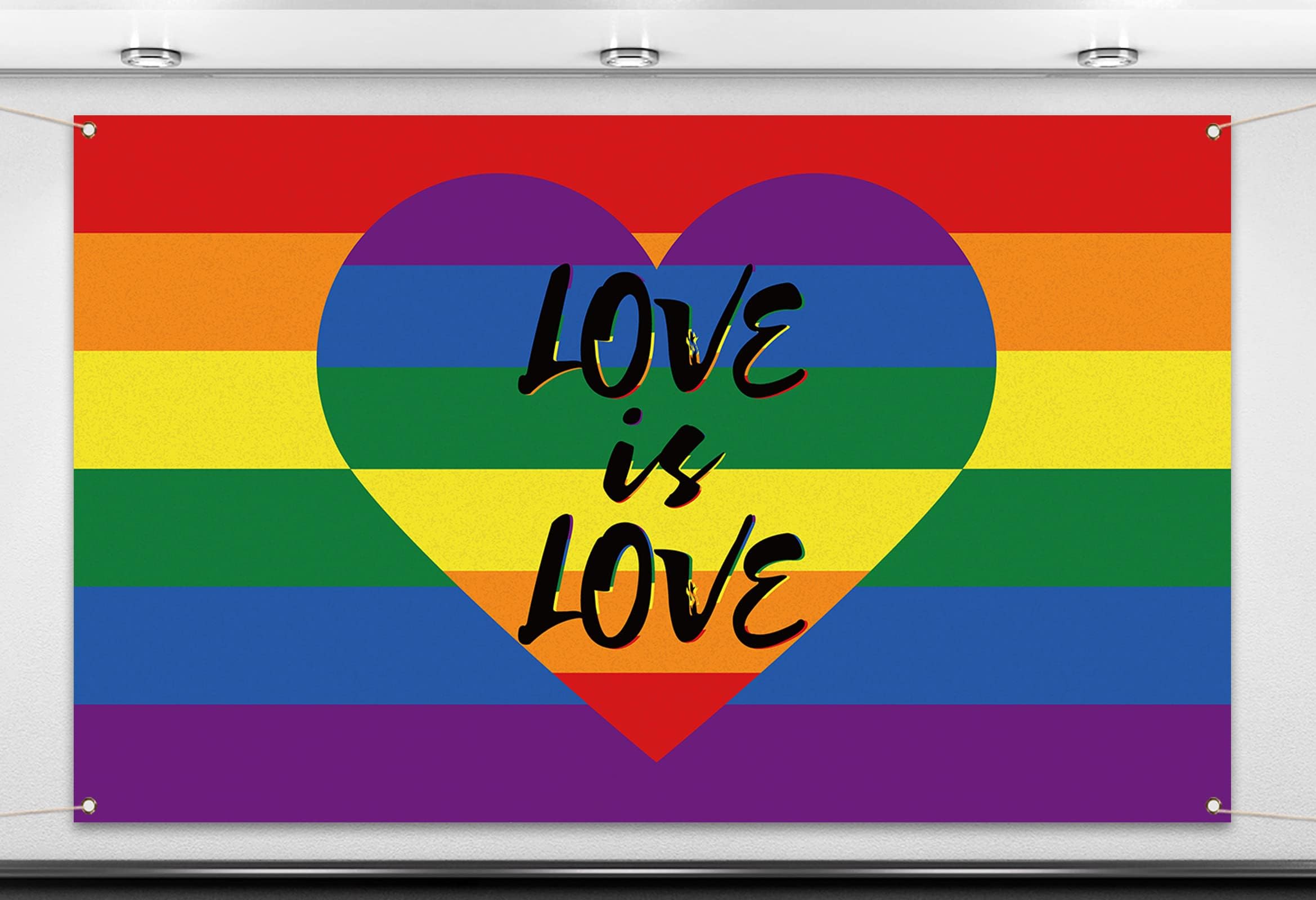 Amazon.com : Pride Decorations Backdrop Banner Happy Pride Month ...