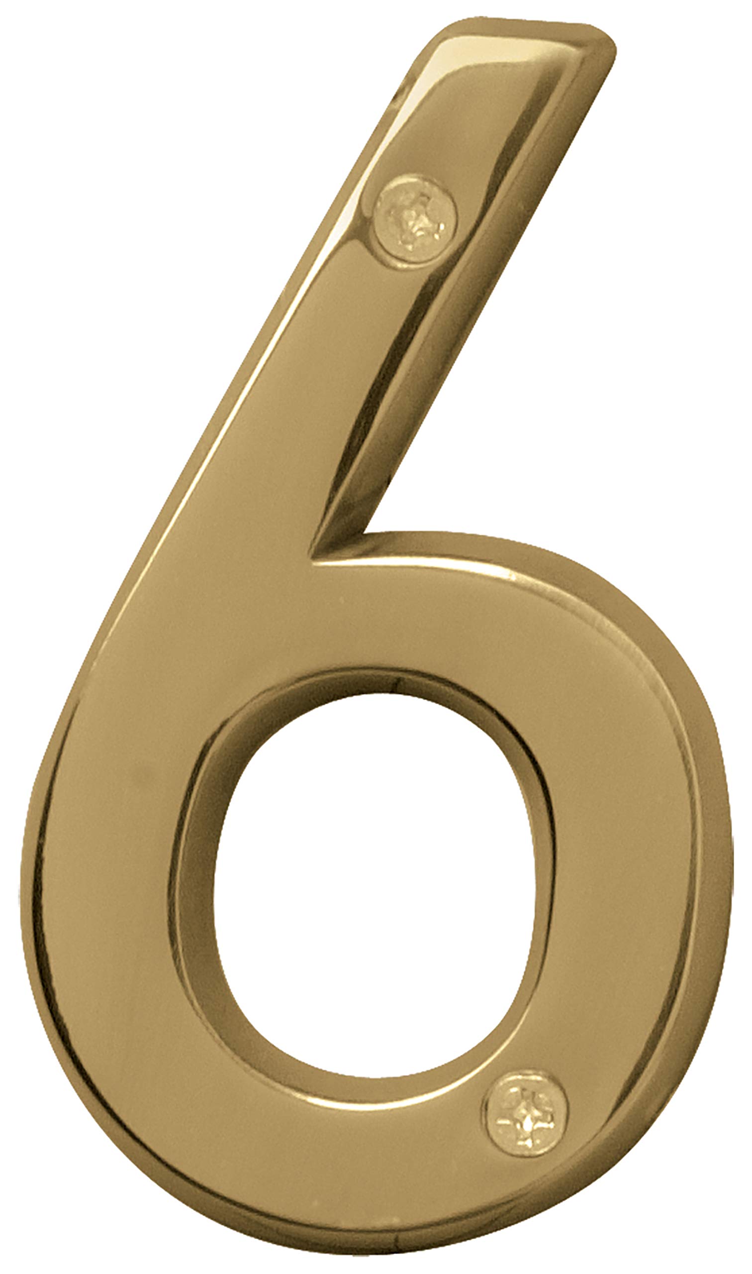 Amazon.com: HY-KO Products BR-42PB/6 House Number 6 (Six), 4 Inch ...