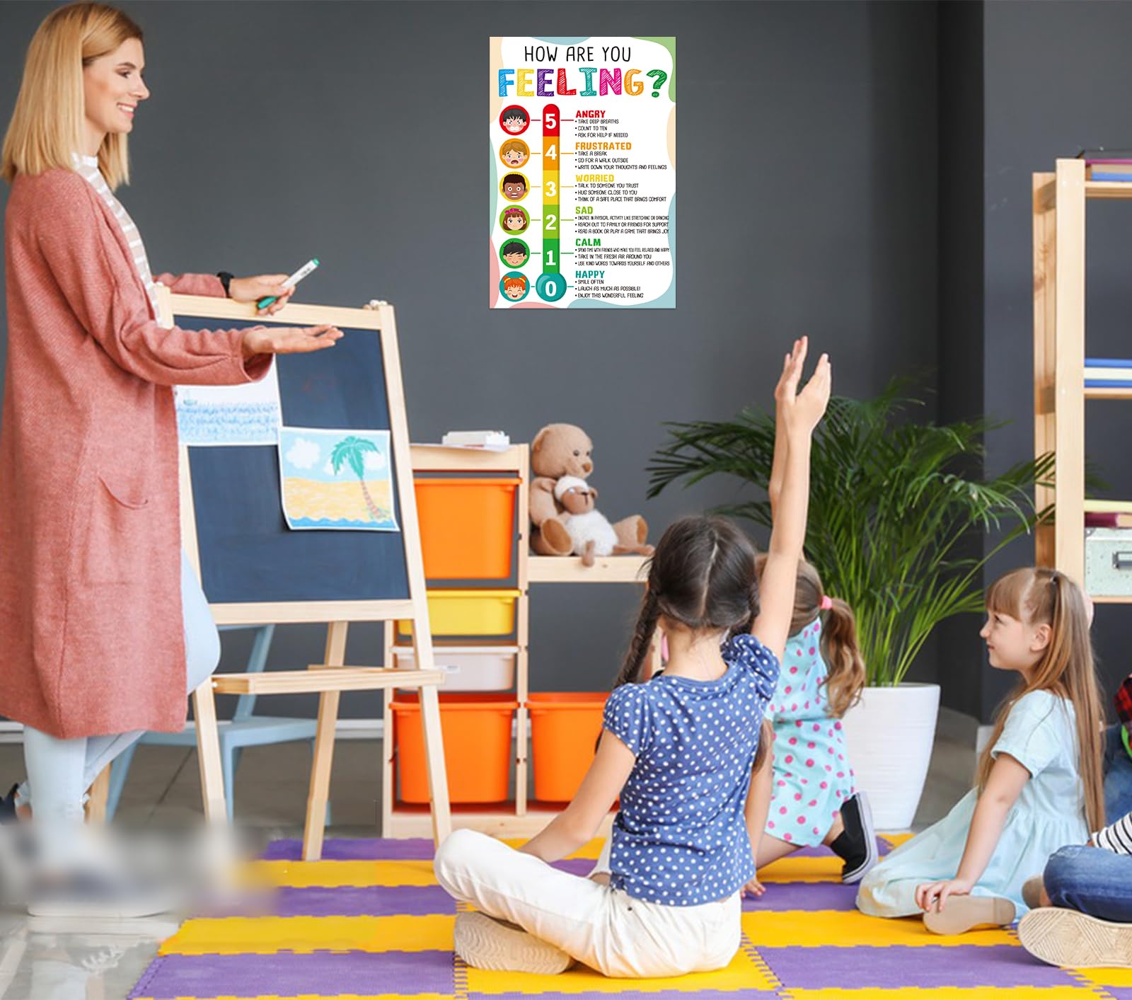 Snapklik.com : Feelings Chart For Kids Toddlers Emotions Poster For ...