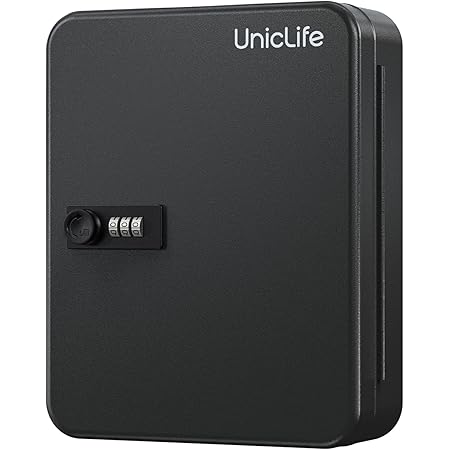 Uniclife 48 Keys Steel Key Cabinet of Combination Lock, Wall Mount ...