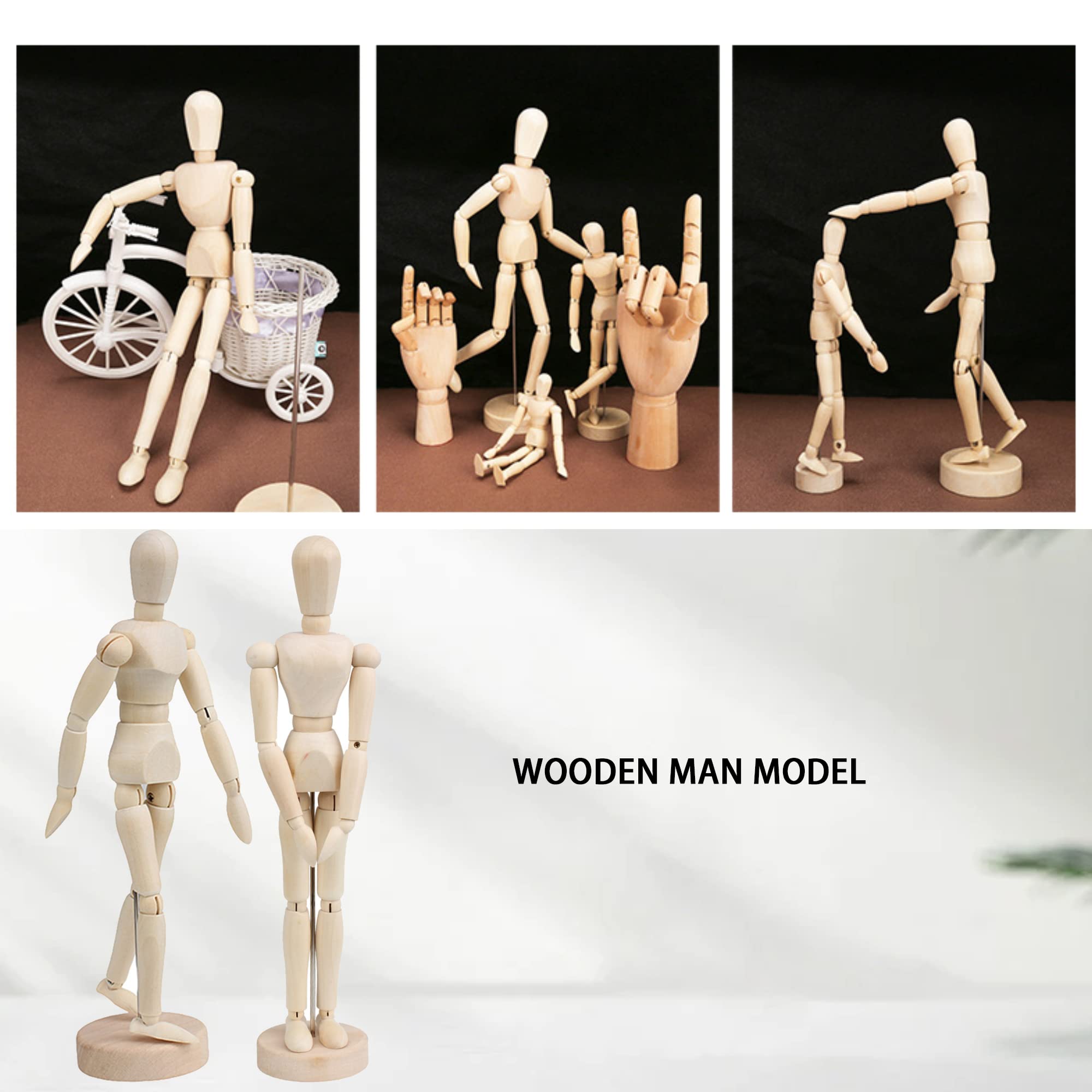 Drawing Model 6 Pieces Artist Drawing Mannequin 8 Articulated Drawing ...