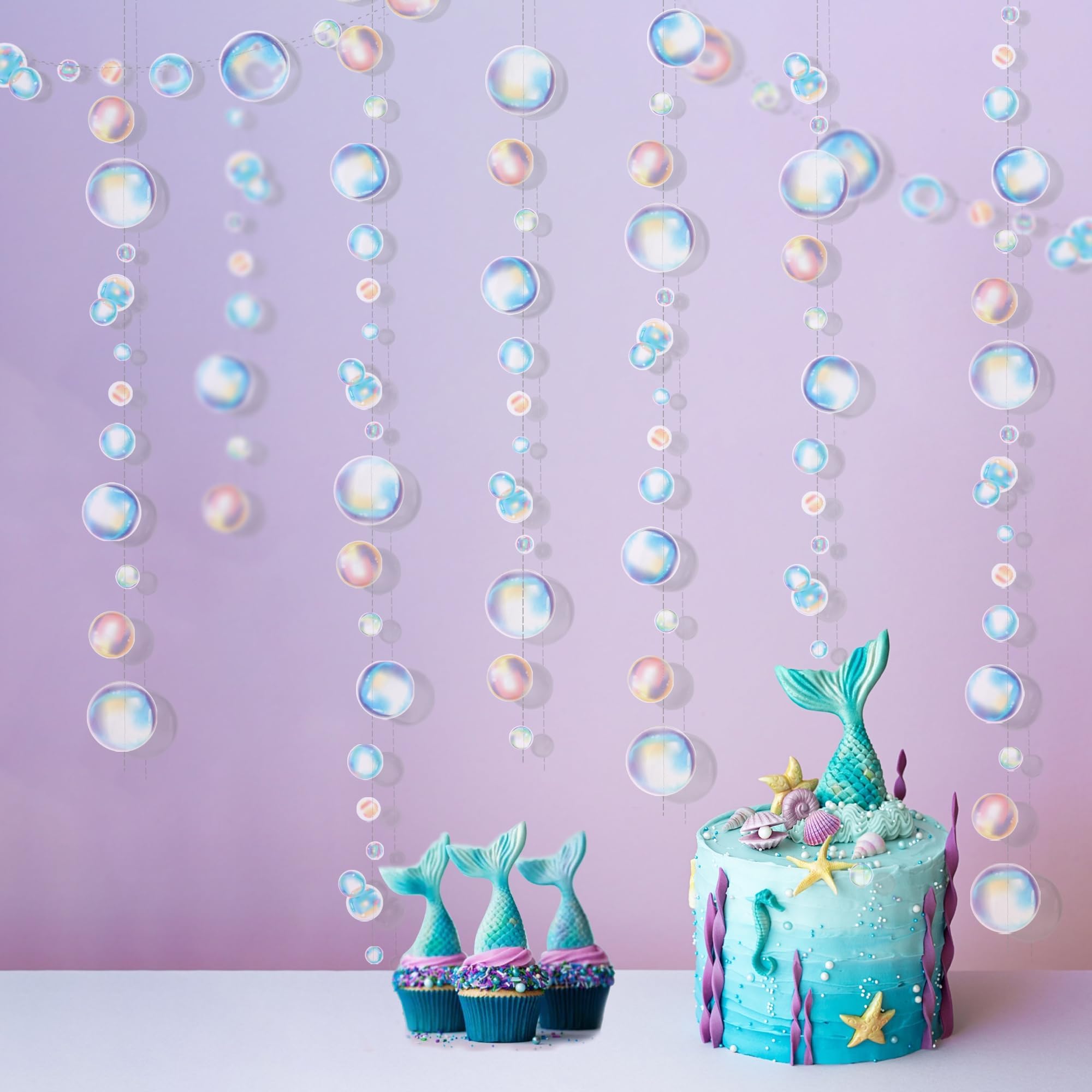 Amazon.com: 4 Pcs Bubble Garland Under The Sea, Hanging Bubbles ...