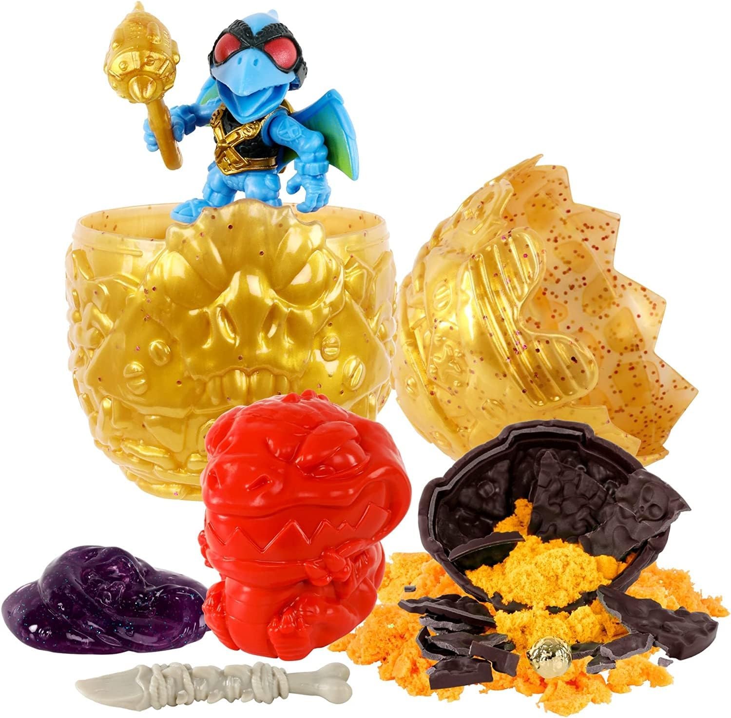 Amazon.com: Treasure X Dino Gold Armored Egg。 Break The Egg。 Squeeze The Ooze Out。 Smash The ...