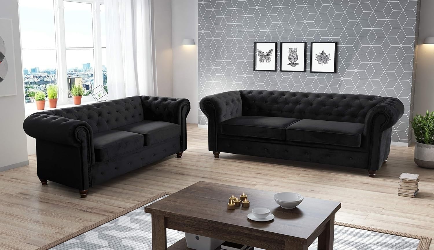 MK SOFAS Chesterfield 3 and 2 Seater Sofa Sets – A Luxurious & Modern ...