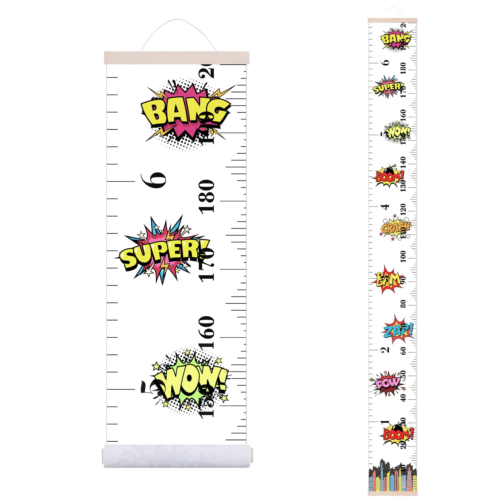 Amazon.com: Height Chart for Kids, Superhero Height Chart Child Height ...
