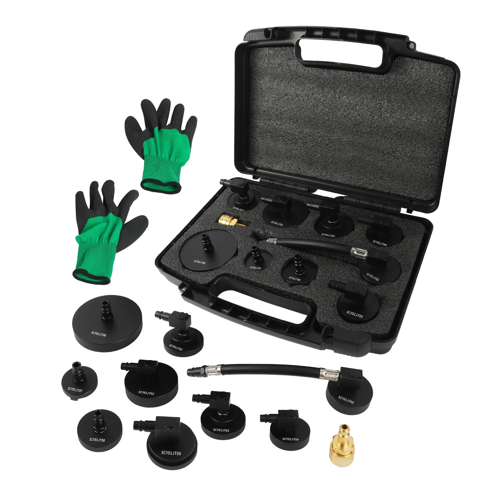 Snapklik.com : Brake Bleeder Adapter 10-Piece, Master Cylinder Bleeder ...