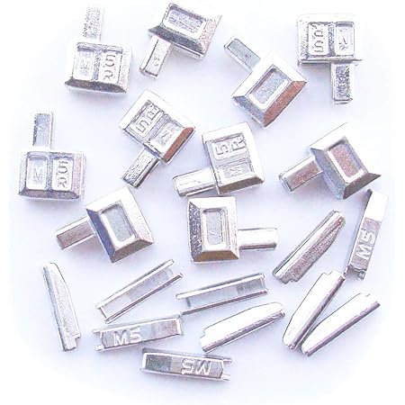 20 pcs #5 Metal Zipper Retainer Box and Zipper Insertion pin,Bottom ...