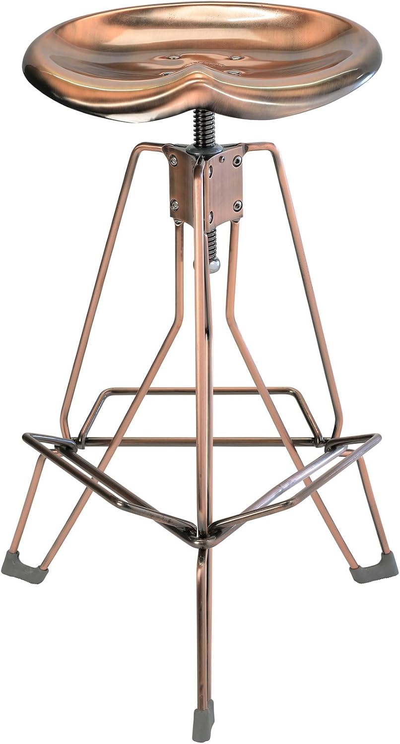 Amazon.com: hghg Dulton Clipper Bar Stool Copper : Home & Kitchen
