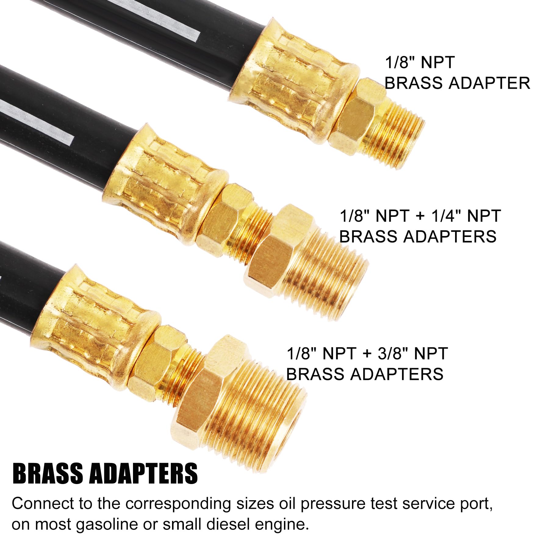 Snapklik.com : JIFETOR Oil Pressure Tester Kit, Professional Engine ...