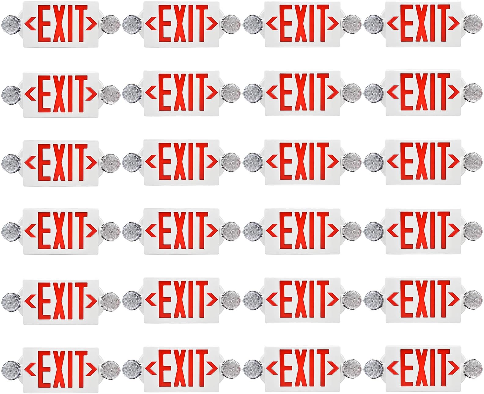 Amazon.com: AKT LIGHTING Emergency Exit Light, Adjustable Two LED Head ...