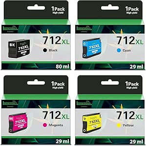 Amazon.com: 712XL High Yield Ink Cartridges Replacement for HP 712 712XL Combo Pack for ...