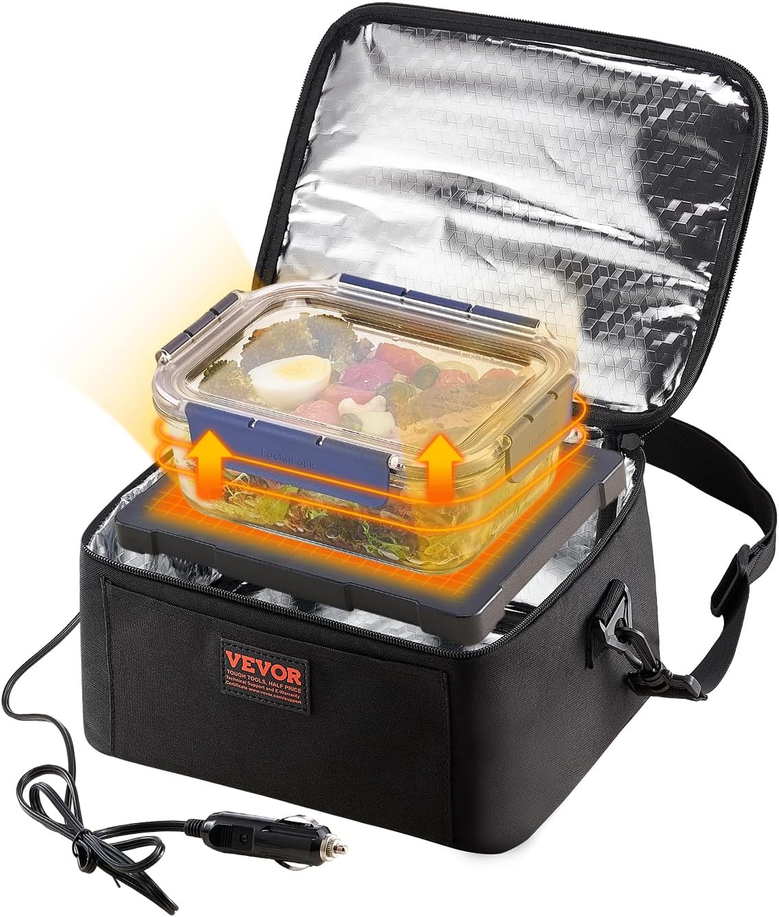 Amazon.com: VEVOR Portable Oven, 12V Car Food Warmer, 2QT 55W Portable ...