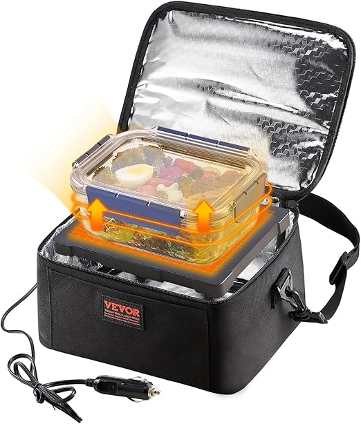 Amazon.com: VEVOR Portable Oven, 12V Car Food Warmer, 2QT 55W Portable ...