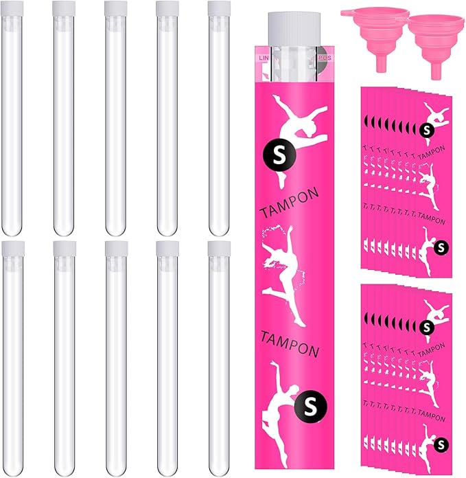 Amazon.com | Suclain 30 Pcs Tampon Flask Set Includes 0.4 Oz Tube ...
