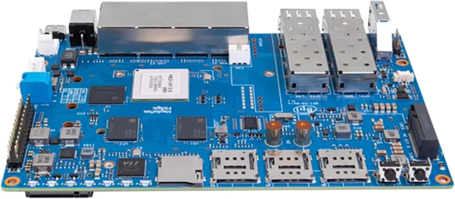 Banana Pi Bpi-R4 Wifi 7 Router Board with MTK MT7988a Design,4G Ram and ...