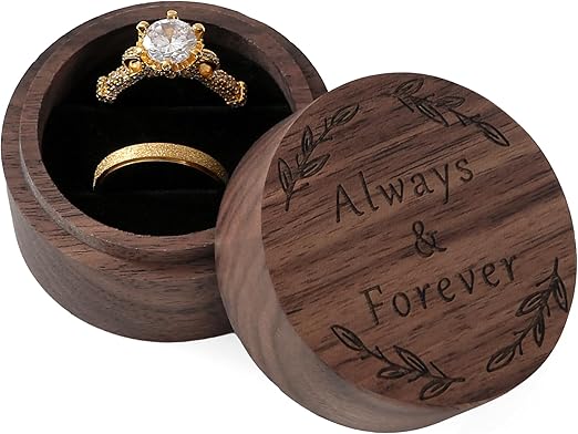 Amazon.com: Shuanhu Wooden Ring Box - Handcrafted Ring Boxes and Ring ...