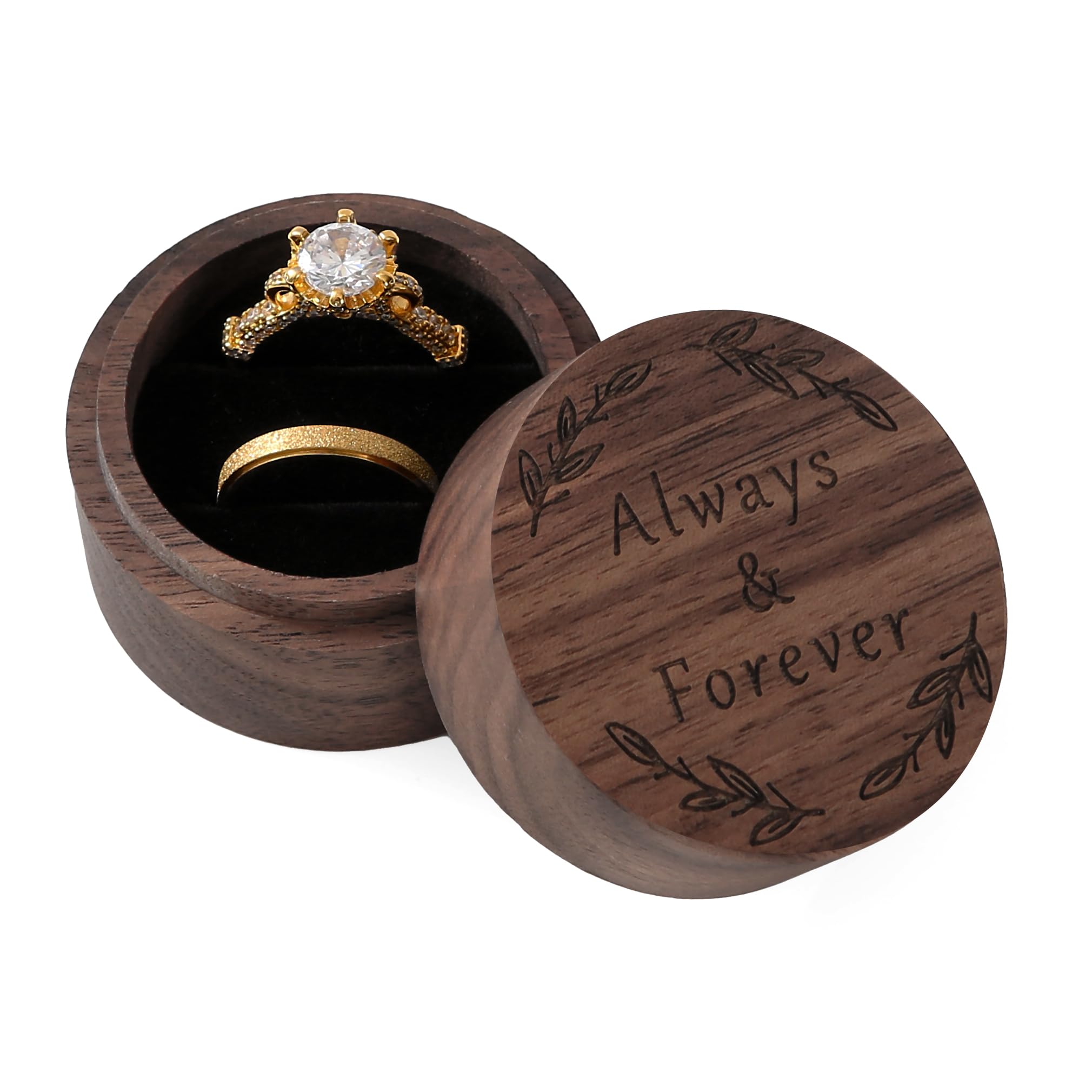 Amazon.com: Shuanhu Wooden Ring Box - Handcrafted Ring Boxes and Ring ...