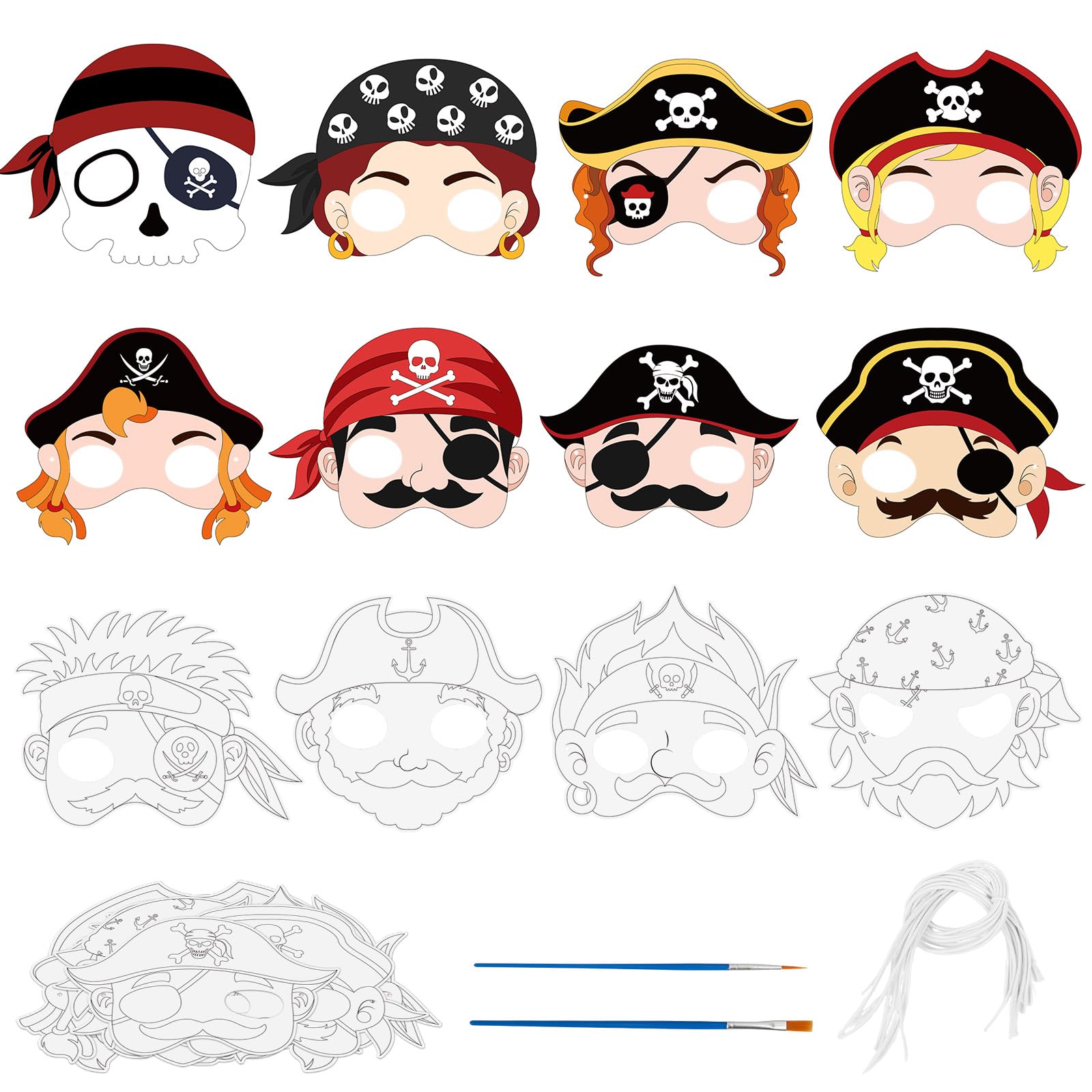 Pirate Face Drawing For Kids