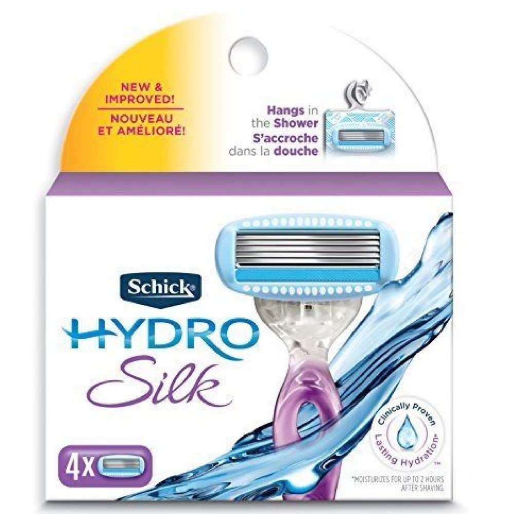 Amazon.com: Schick Hydro Silk Razor Refill, 4 Count : Beauty & Personal ...