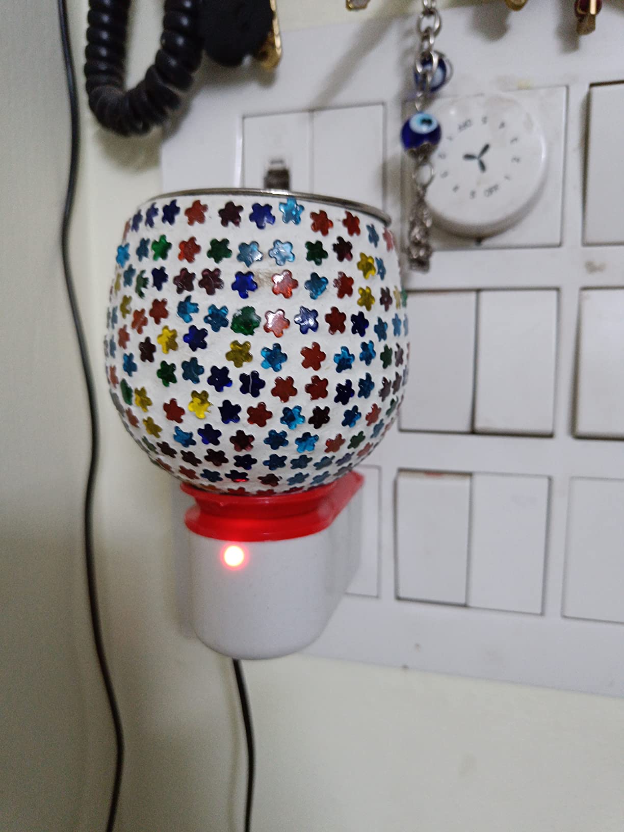 AHOWA Kapoor Dani/Camphor Diffuser with Night lamp. Free Camphor Aroma ...