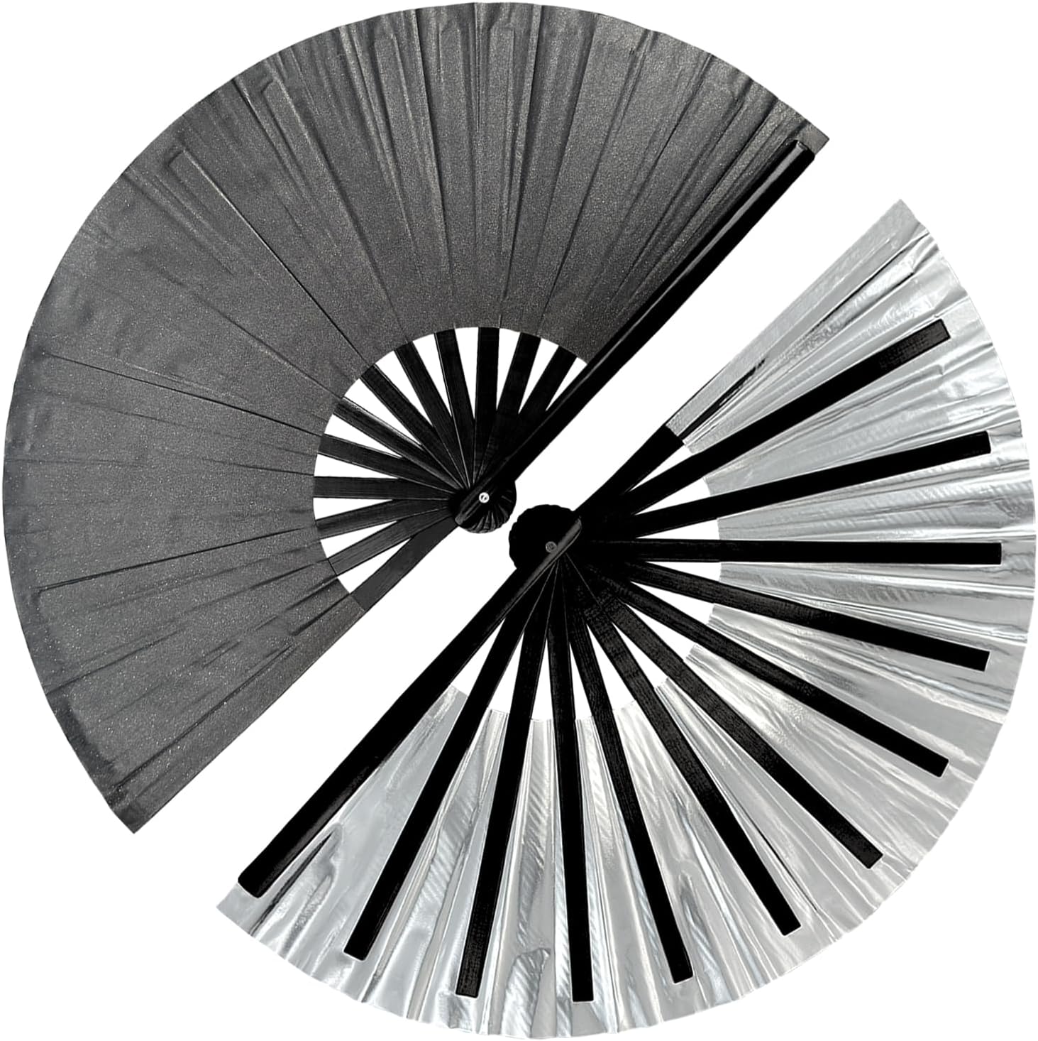 Amazon.com: prario 1Pcs Large Folding Hand Rave Fan,Clack Handheld Fan ...