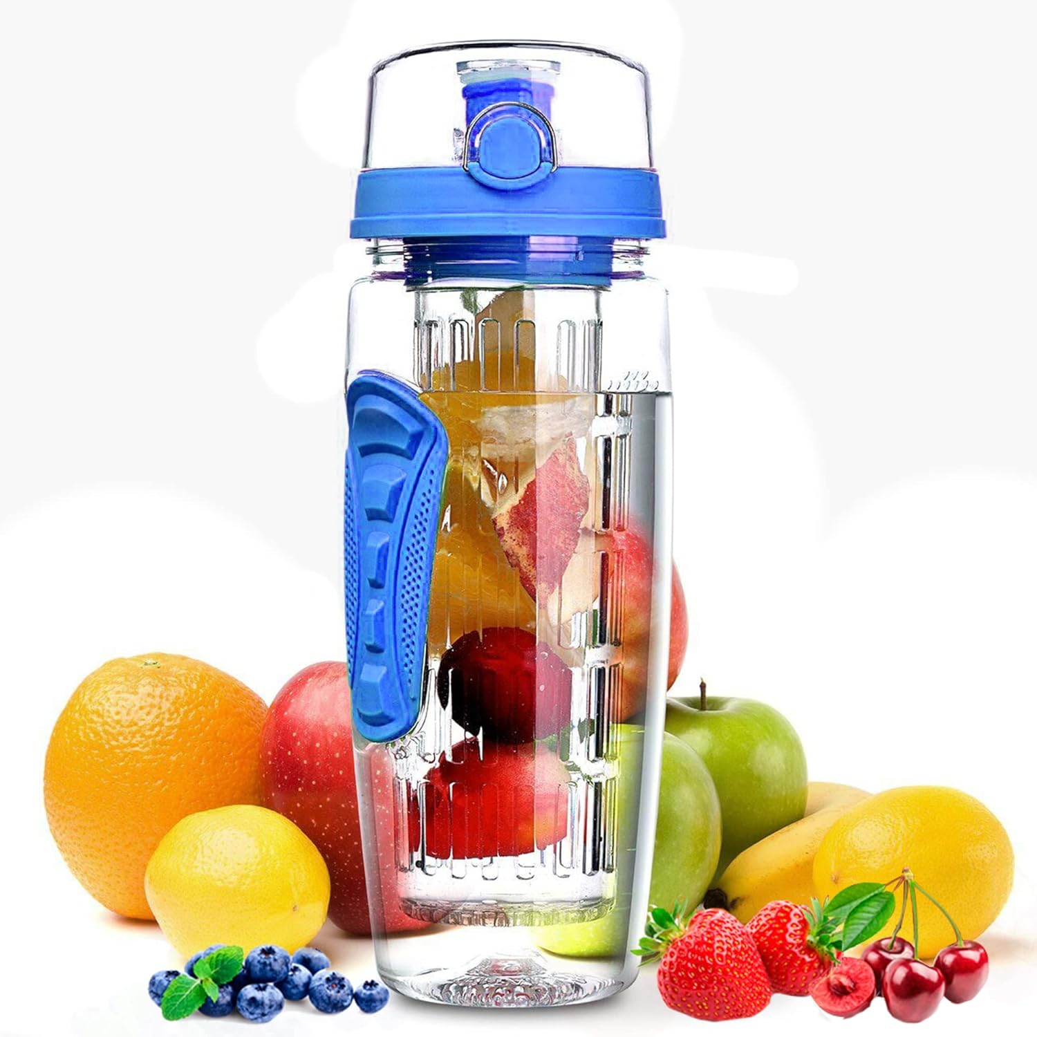 Amazon.com: Fruit Infuser Water Bottle (32oz) - Eco-Friendly BPA Free ...