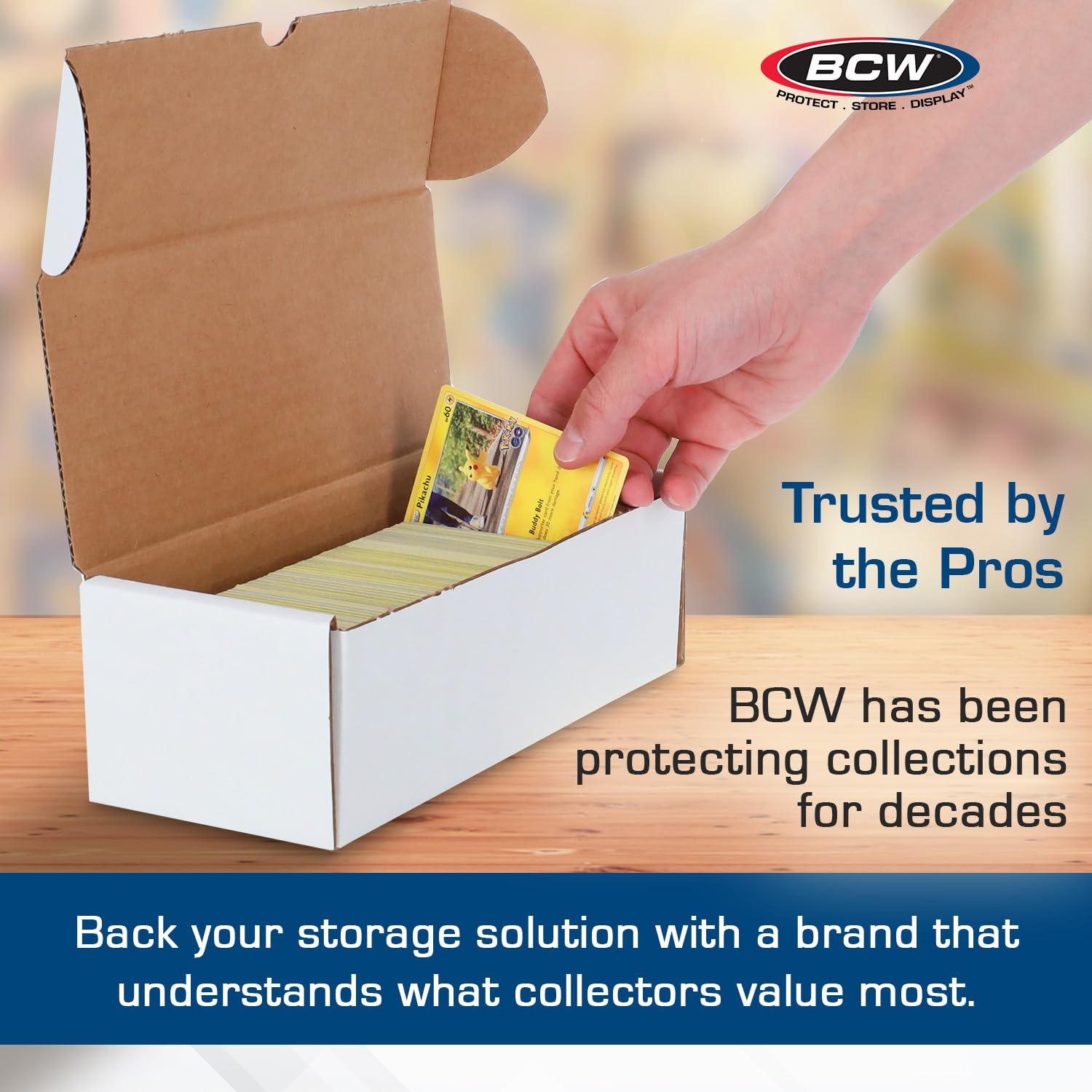 Corrugated Cardboard Trading Card Organizers BCW 500 Count Card Storage ...