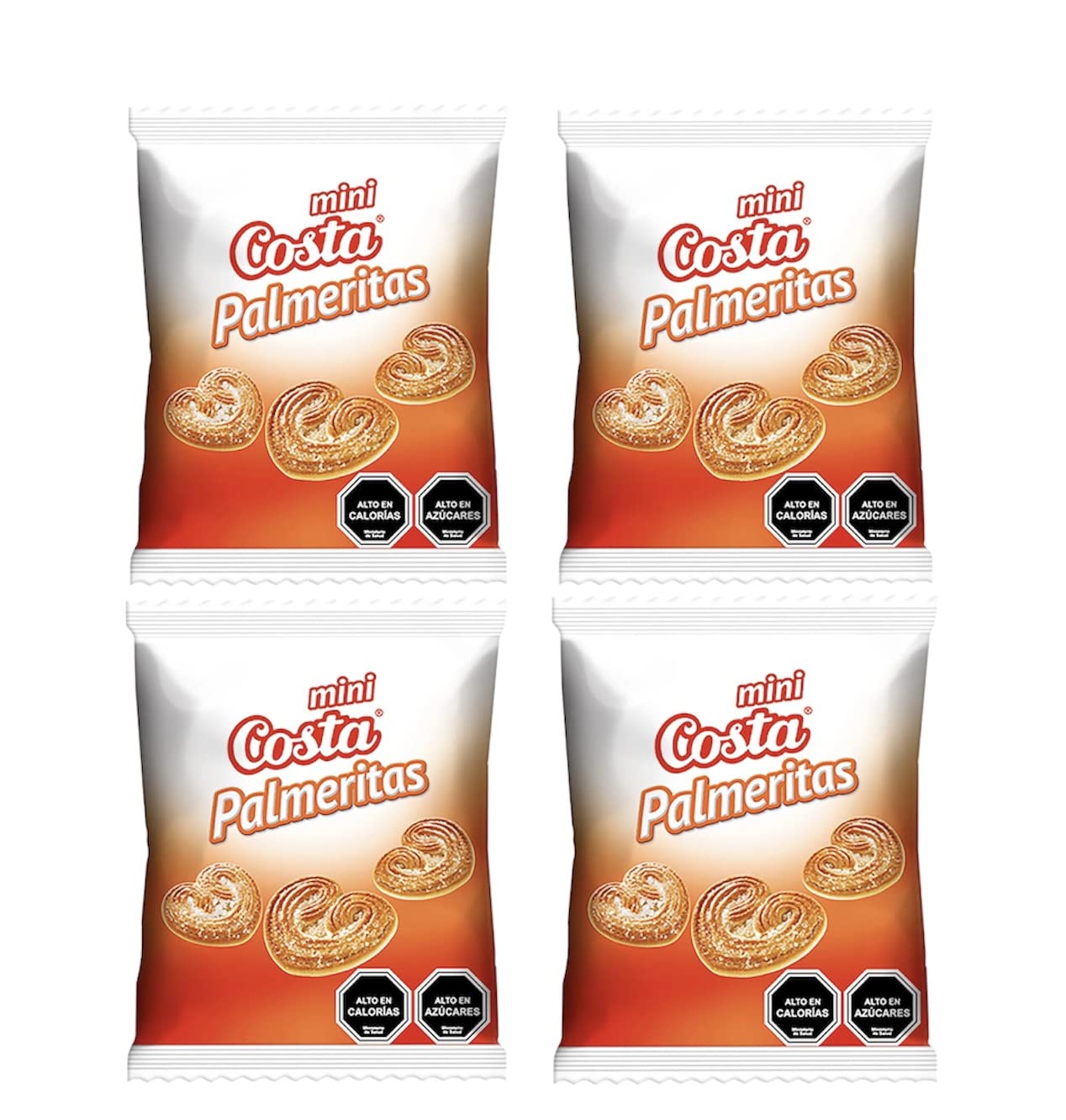 Amazon.com: Pack 4 mini palmeritas cookies from Chile, 35 gr each ...