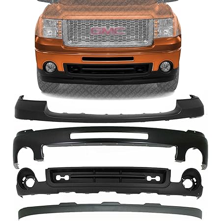 Amazon.com: US AUTO PATRS PLUS New Front Bumper + Upper Cover Primed ...
