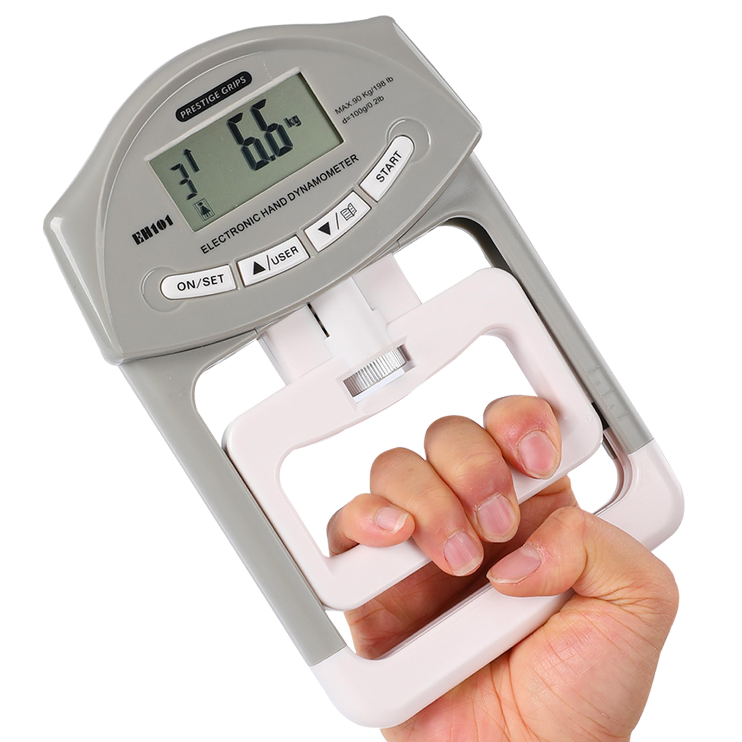 Buy Prestige Grip Strength Trainer - Electronic Hand Dynamometer With ...