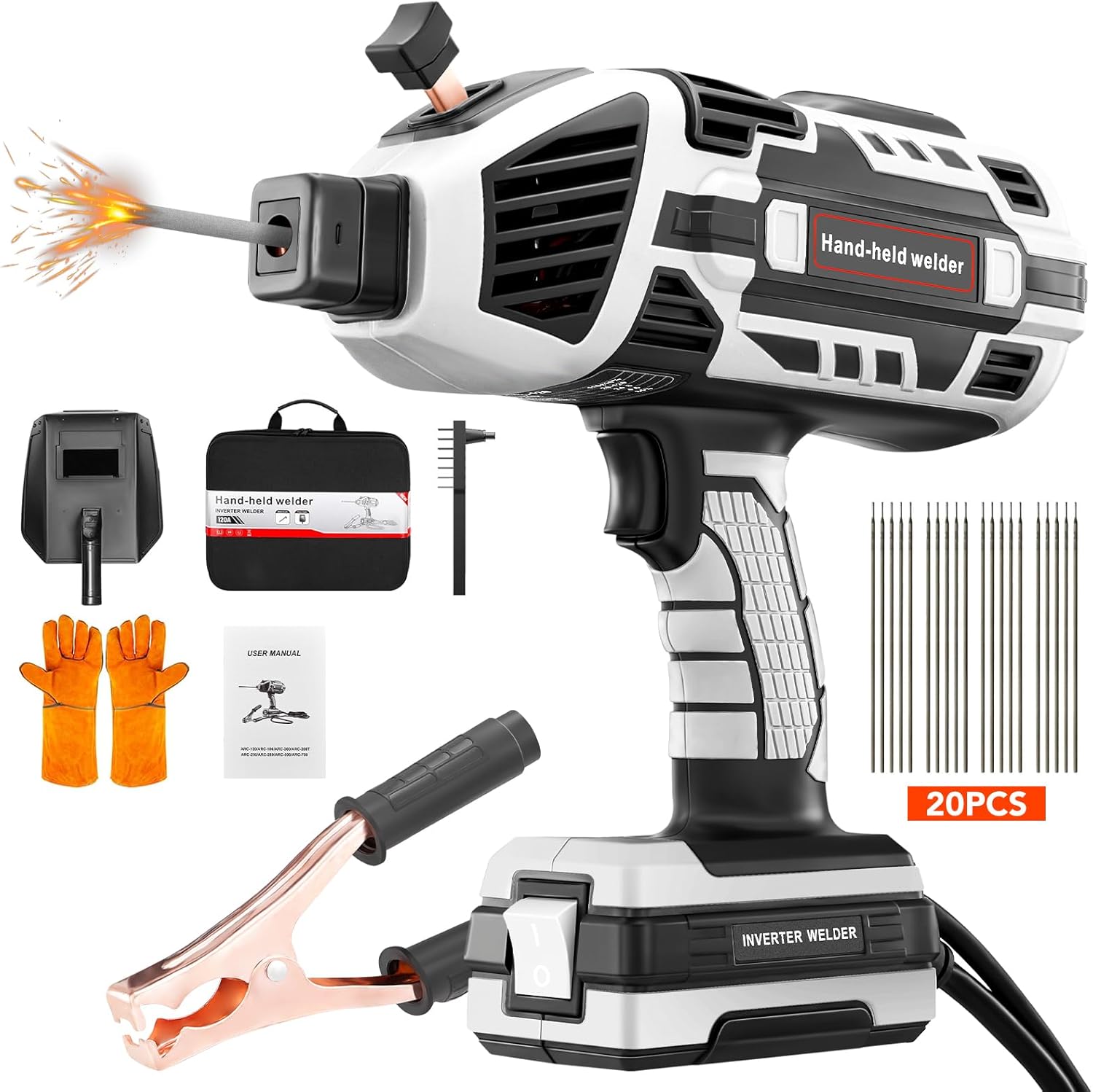 Saker Portable Electric Welding Machine,110V Portable Welder Handheld ...