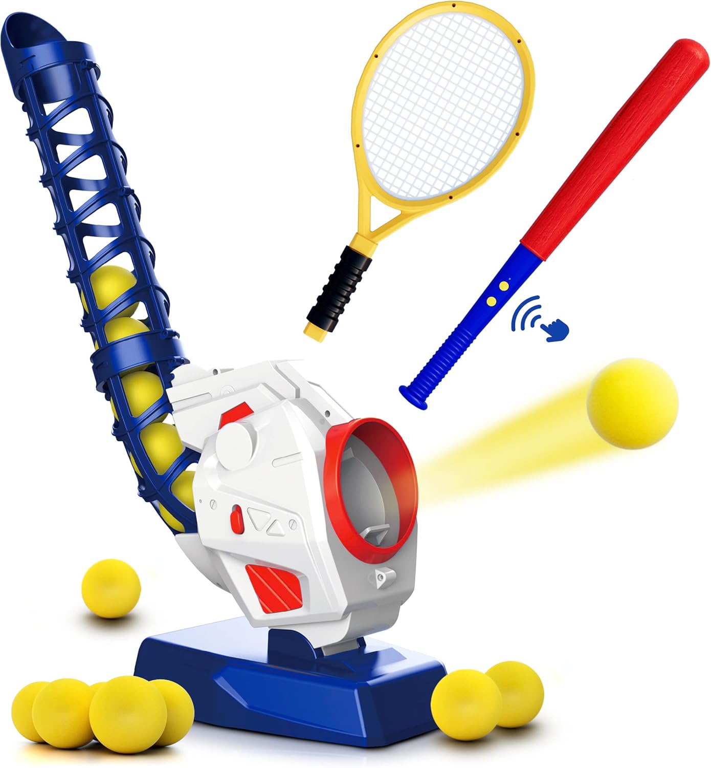 Amazon.com: Tecnock 2 in 1 RC Tennis Baseball Pitching Machine ...