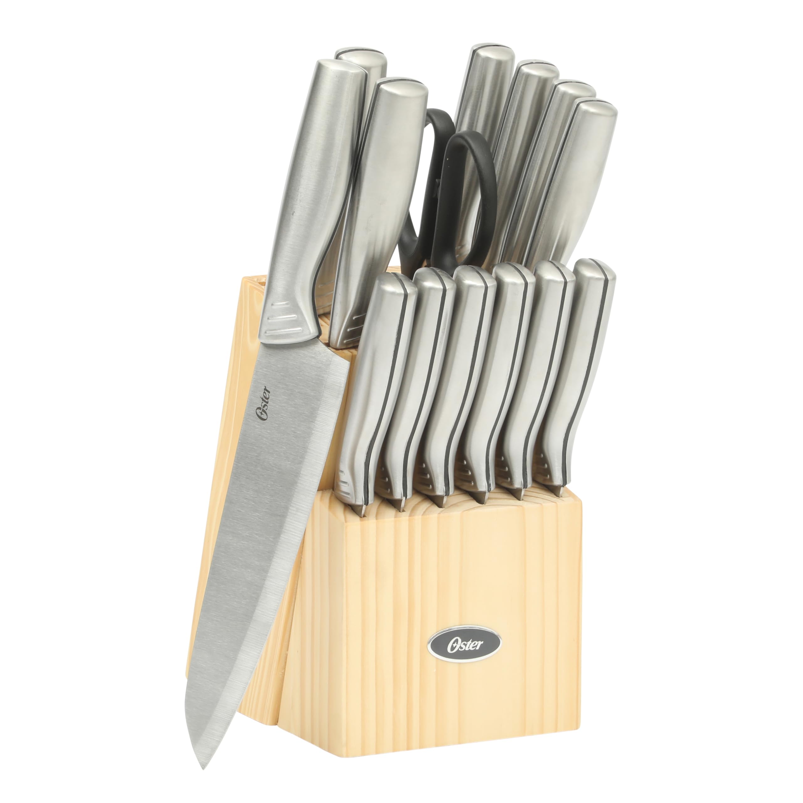 Snapklik.com : Oster Eckert 15 Piece High Carbon Stainless Steel Knife ...