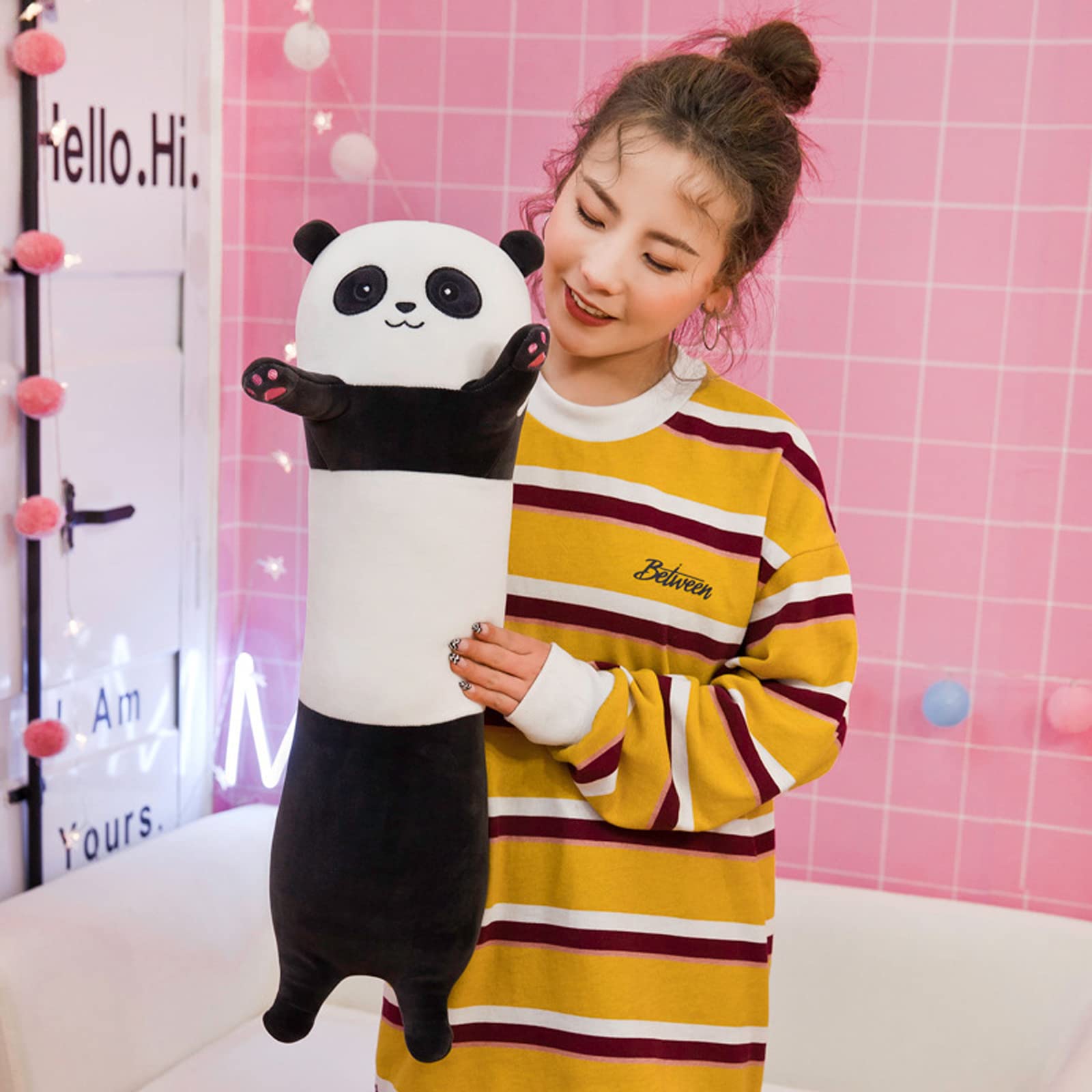 UCALMA Panda Plush Pillow Long Panda Body Pillow Plush Doll Toy Soft ...