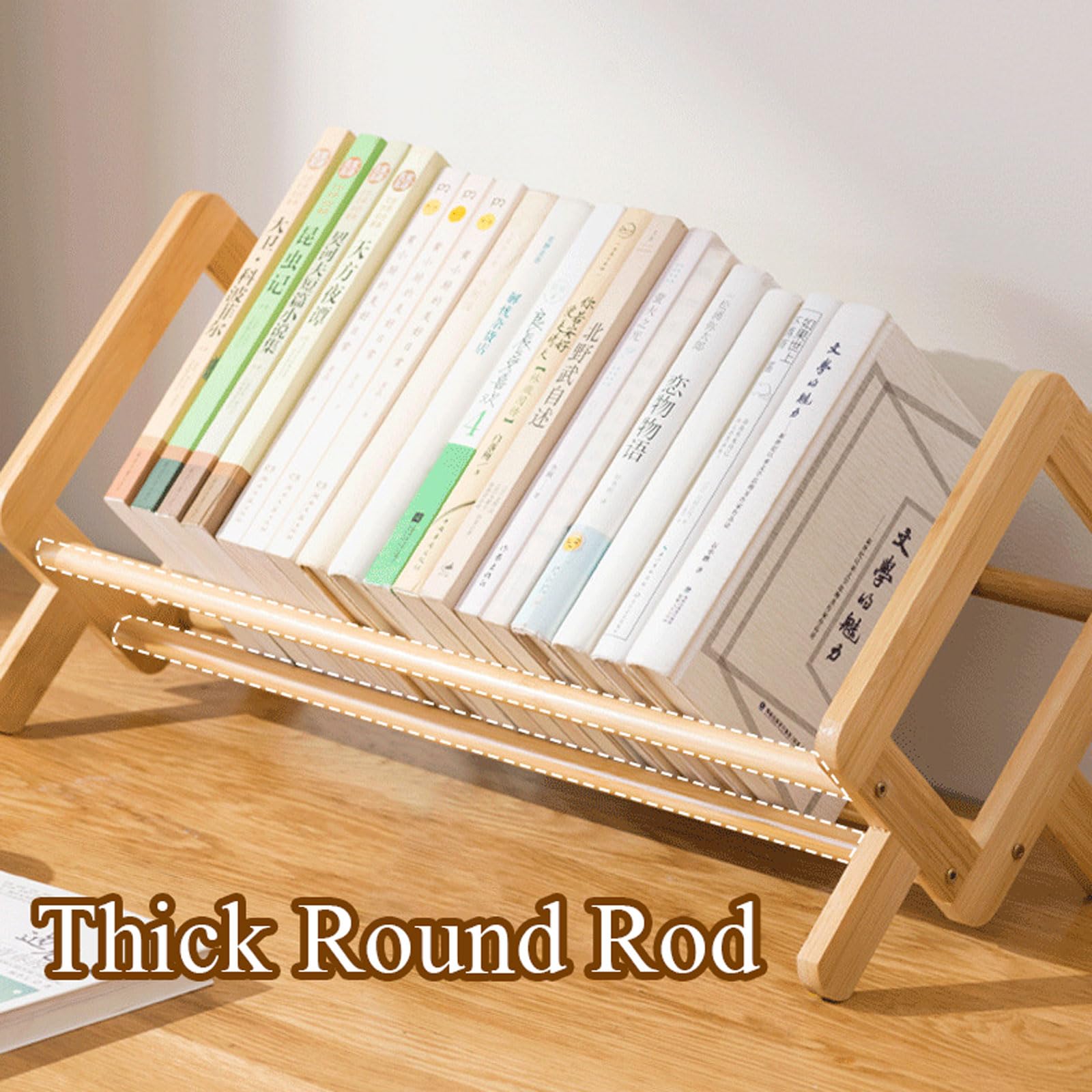 Table Top Bookshelf Expandable Desktop Bookshelf Bamboo Desktop ...