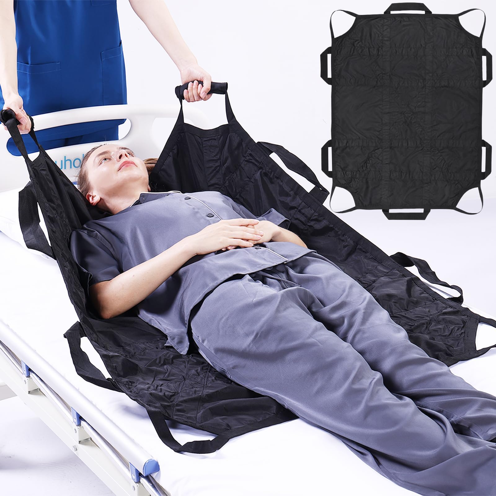 Amazon.com: Positioning Bed Pad with Handles 48" X 40" & Gait Belt for ...