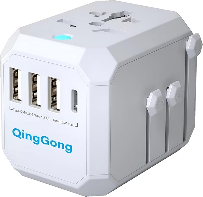 Amazon.com: Universal Travel Adapter, International Travel Plug Adapter ...
