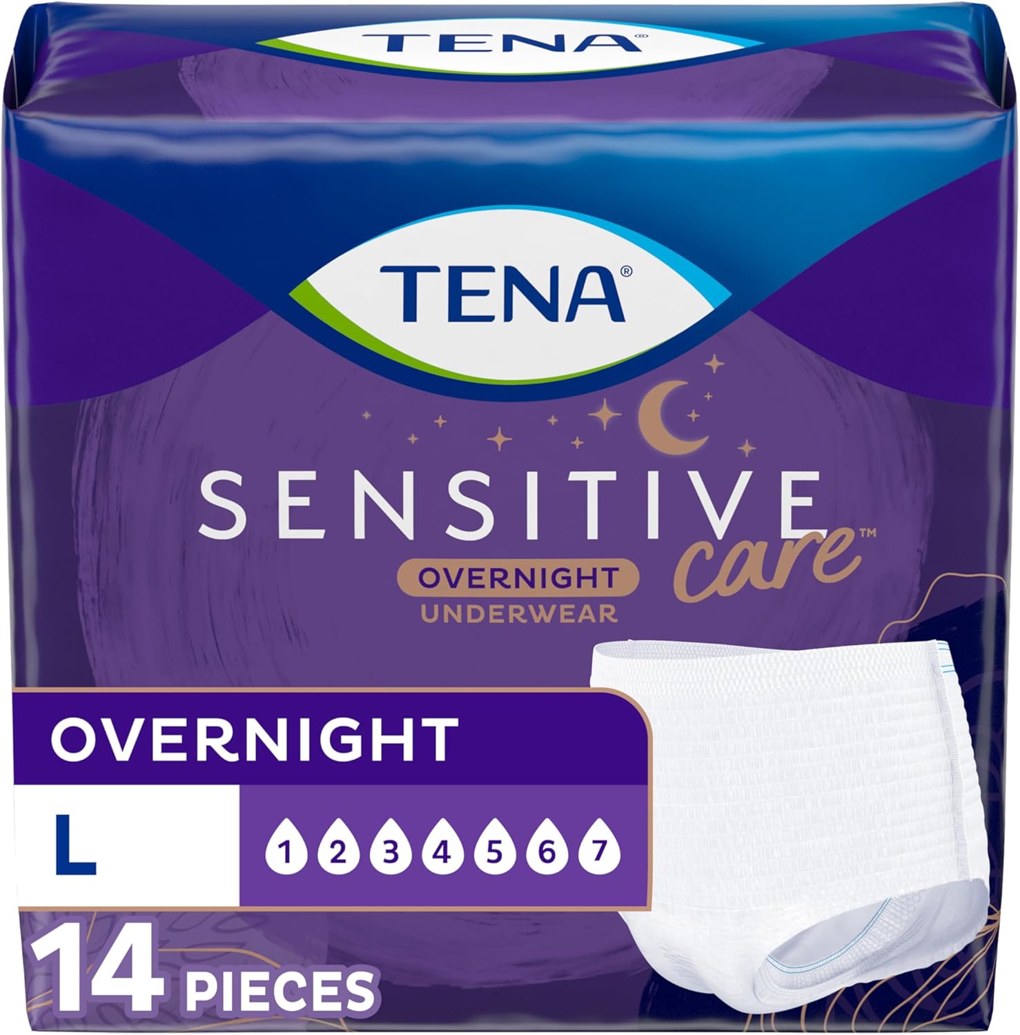 Amazon.com: TENA Overnight Underwear, Large, 14 Count