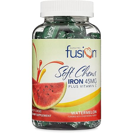 Amazon.com: Bariatric Fusion Iron Soft Chew with Vitamin C | Watermelon ...