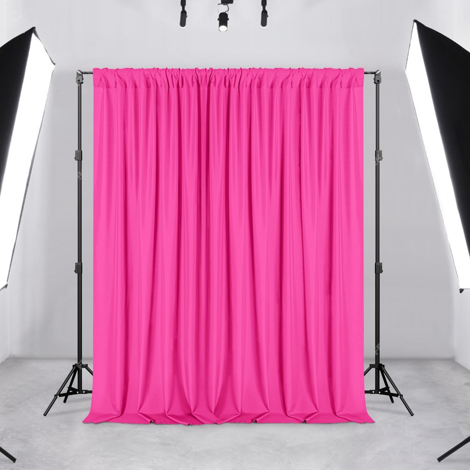 DWCN 10x10 FT Fuchsia Backdrop Curtains for Parties, Photography ...