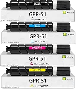 Amazon.com: GPR51 GPR-51Toner Cartridge with Chip Compatible with Canon ...
