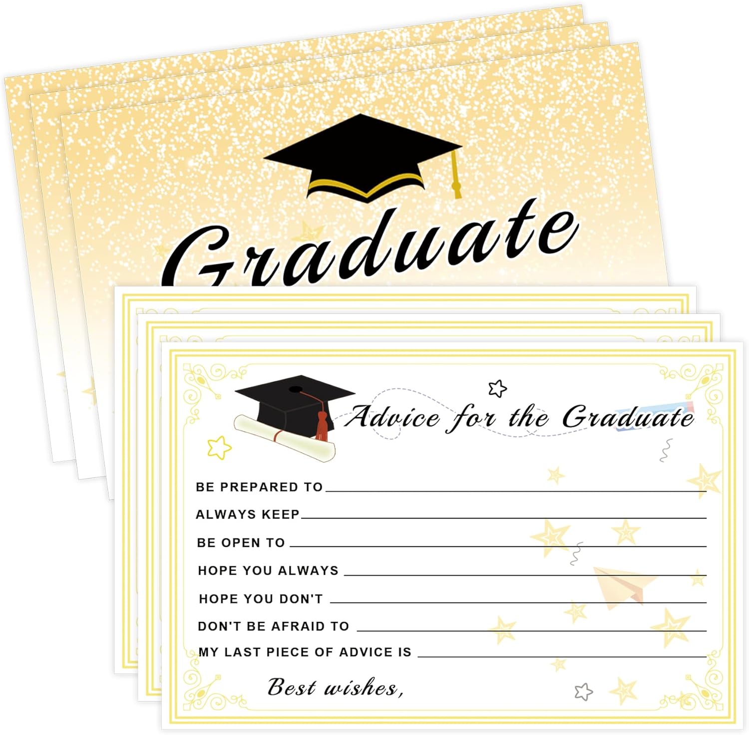 Amazon.com: 2024 Graduation Advice Cards Graduation Wishes and Advice ...