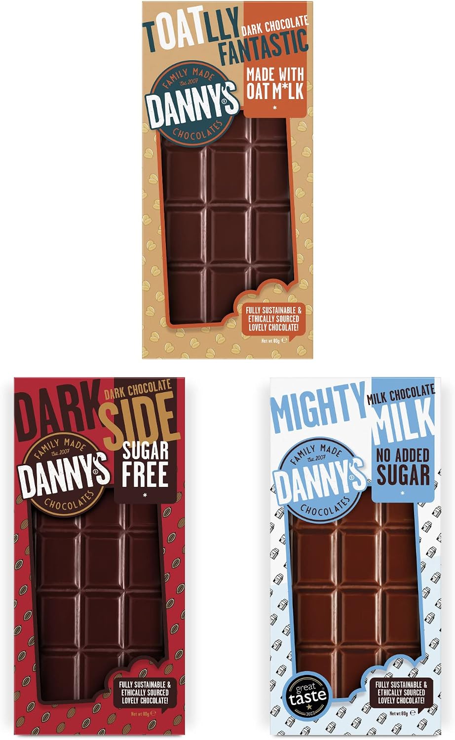Danny's Low-Sugar Vegan Chocolate Variety Pack - 3 x India | Ubuy
