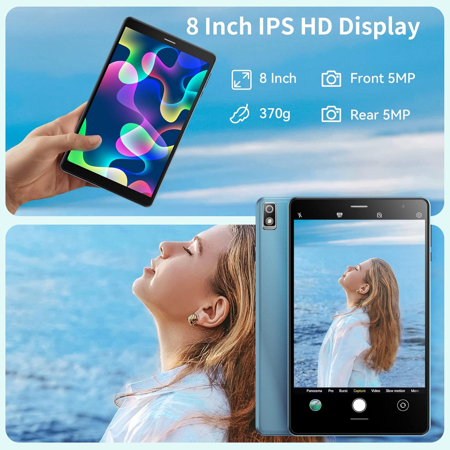 Headwolf Tableta FPad2 tableta Android 12 de 8 pulgadas procesador A75 de cuatro núcleos ...